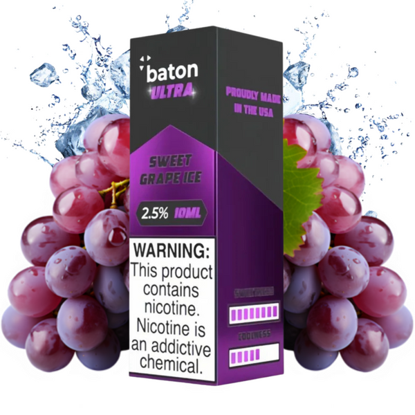 BATON VAPE SALTS - SWEET GRAPE ICE - DELICIOSAS NIC SALTS SABOR UVA CON ...