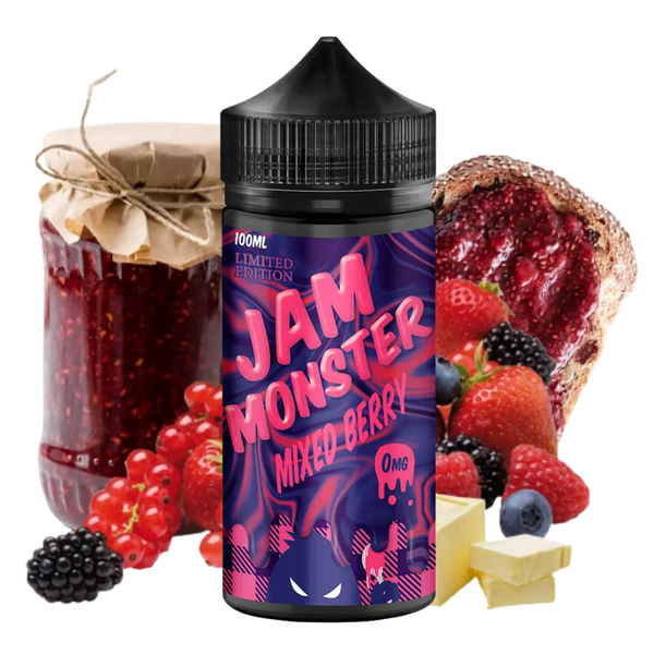 JAM MONSTER Mixed Berry Jam 🍇🍓 - Líquido de Mermelada de Bayas Mixtas y ...